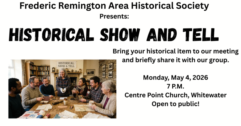 Frederic Remington Area Historical Society – Promoting local and ...